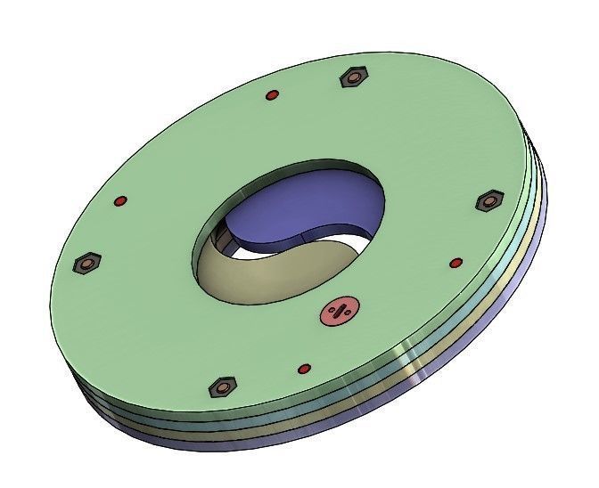 LS2BLROD30A Tai Chi Mechanism laser cut mechanical shutter iris 3D ...