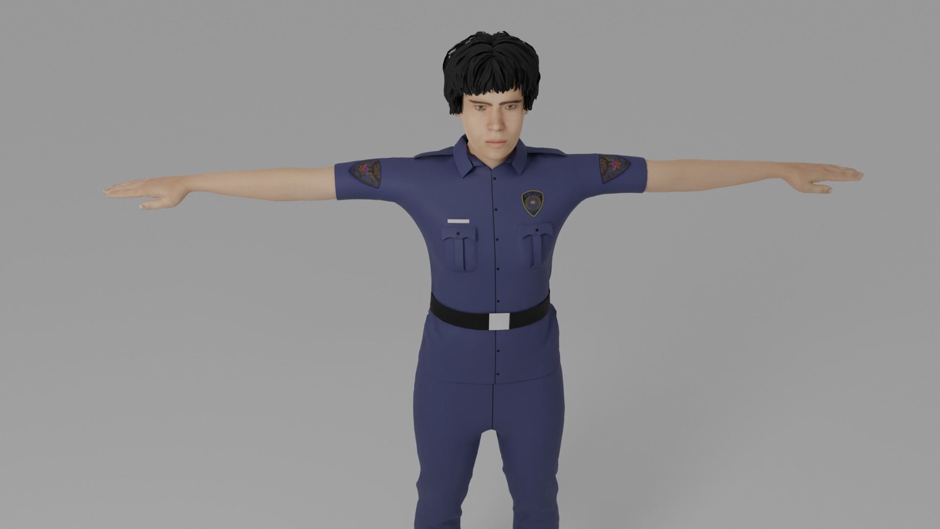 3D model Police Man VR / AR / low-poly | CGTrader