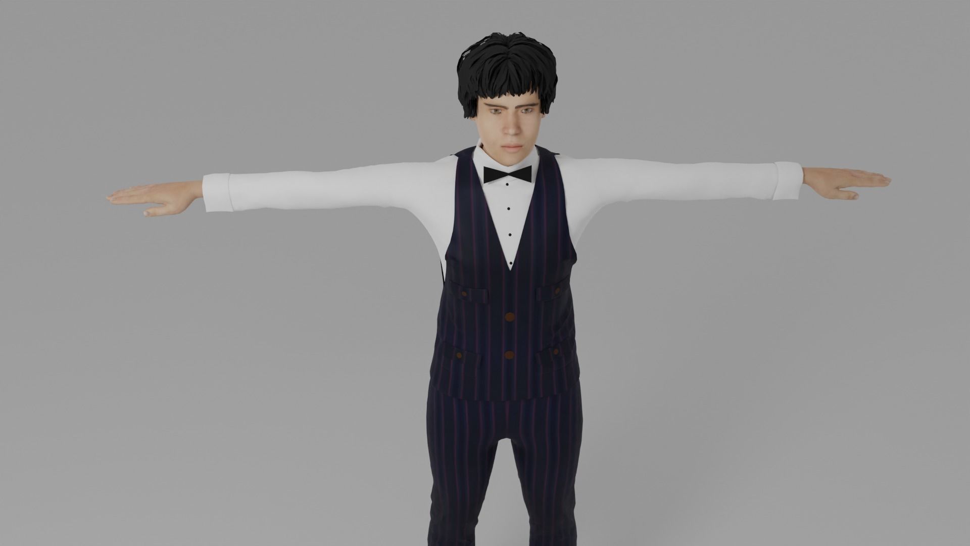 3D model Servant Man VR / AR / low-poly | CGTrader