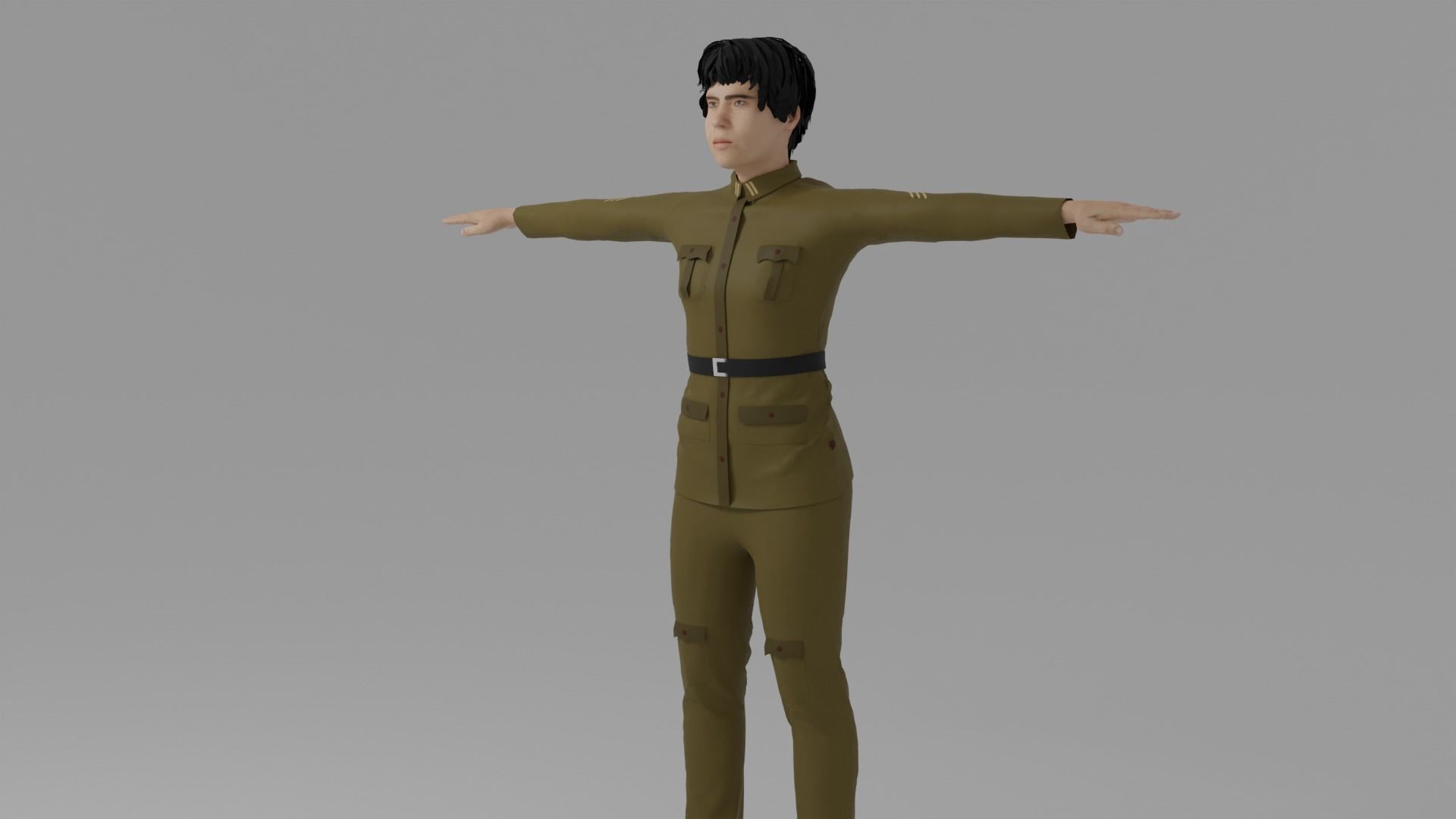 3D model WW2 Soldier VR / AR / low-poly | CGTrader