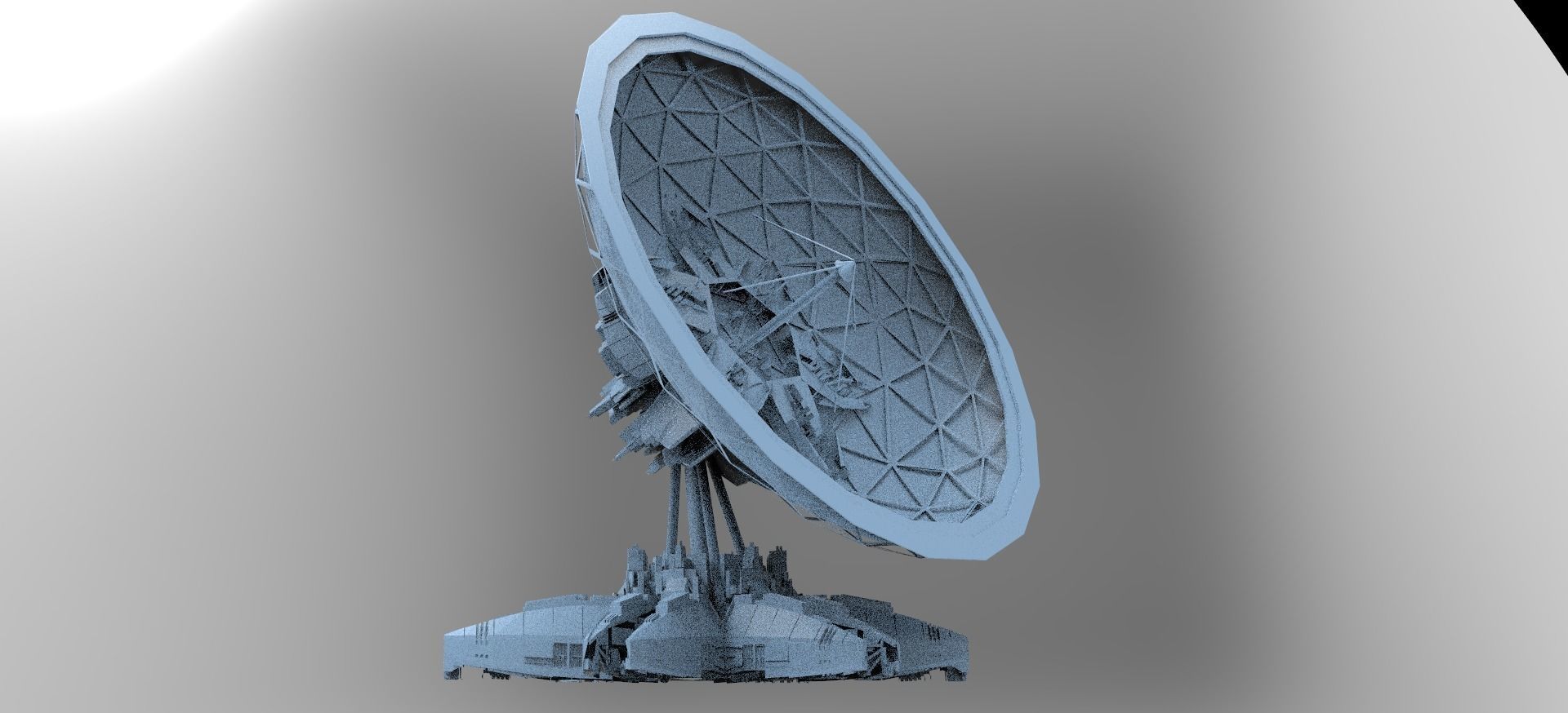 Black ops Satellite Dish Base 3D model | CGTrader