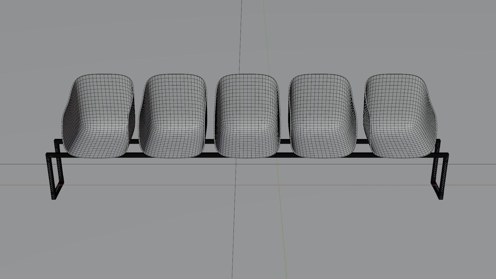 Tribun Stadium Chair 3D model | CGTrader