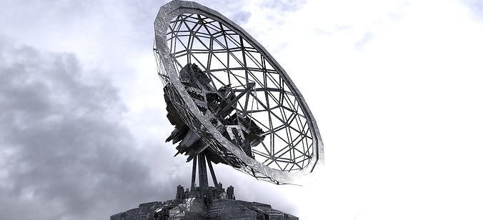 Military Ops Satellite Dome array grid 3D model | CGTrader