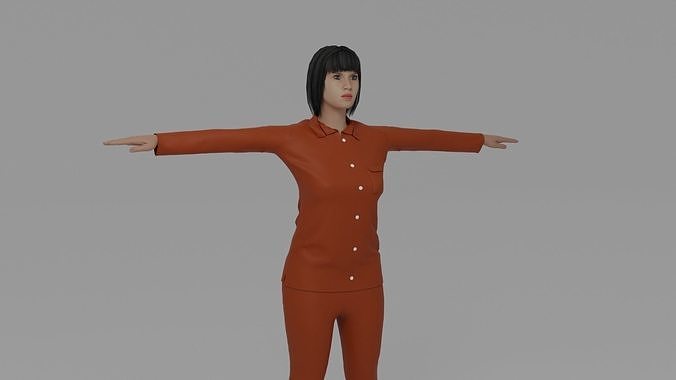 3D model Prisoner Woman VR / AR / low-poly | CGTrader