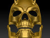 Ghost Gilded Reaper Bone Chiller Golden Skull Mask MW2 - WARZONE 3D ...