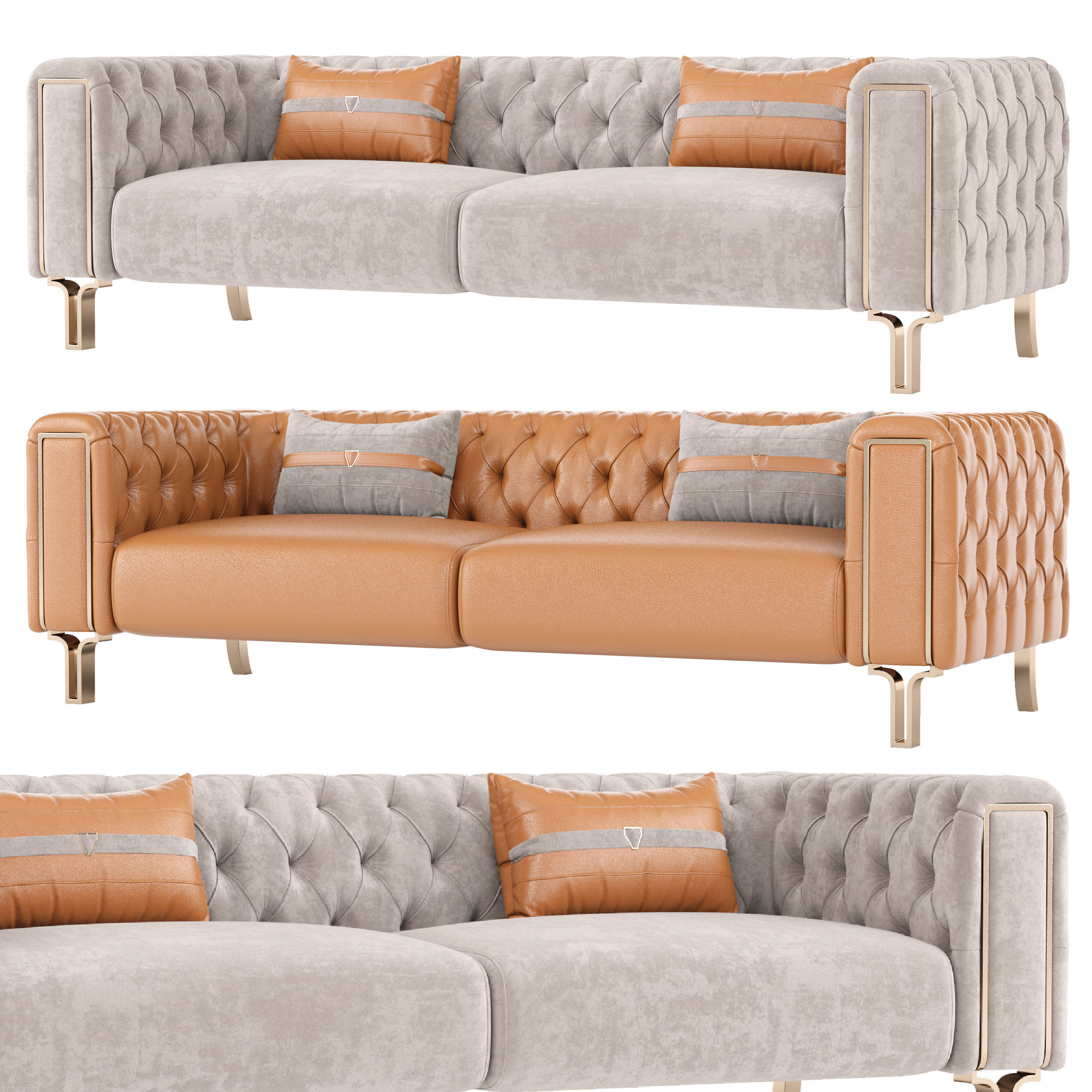 Montego Living Room Sleeper Sofa 3D model | CGTrader