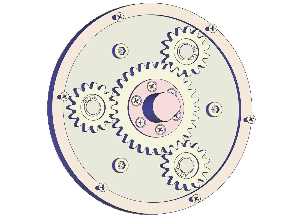 HSD1VS2-A01 Kinematics Sculpture rotating mechanism unit diy 3D model ...