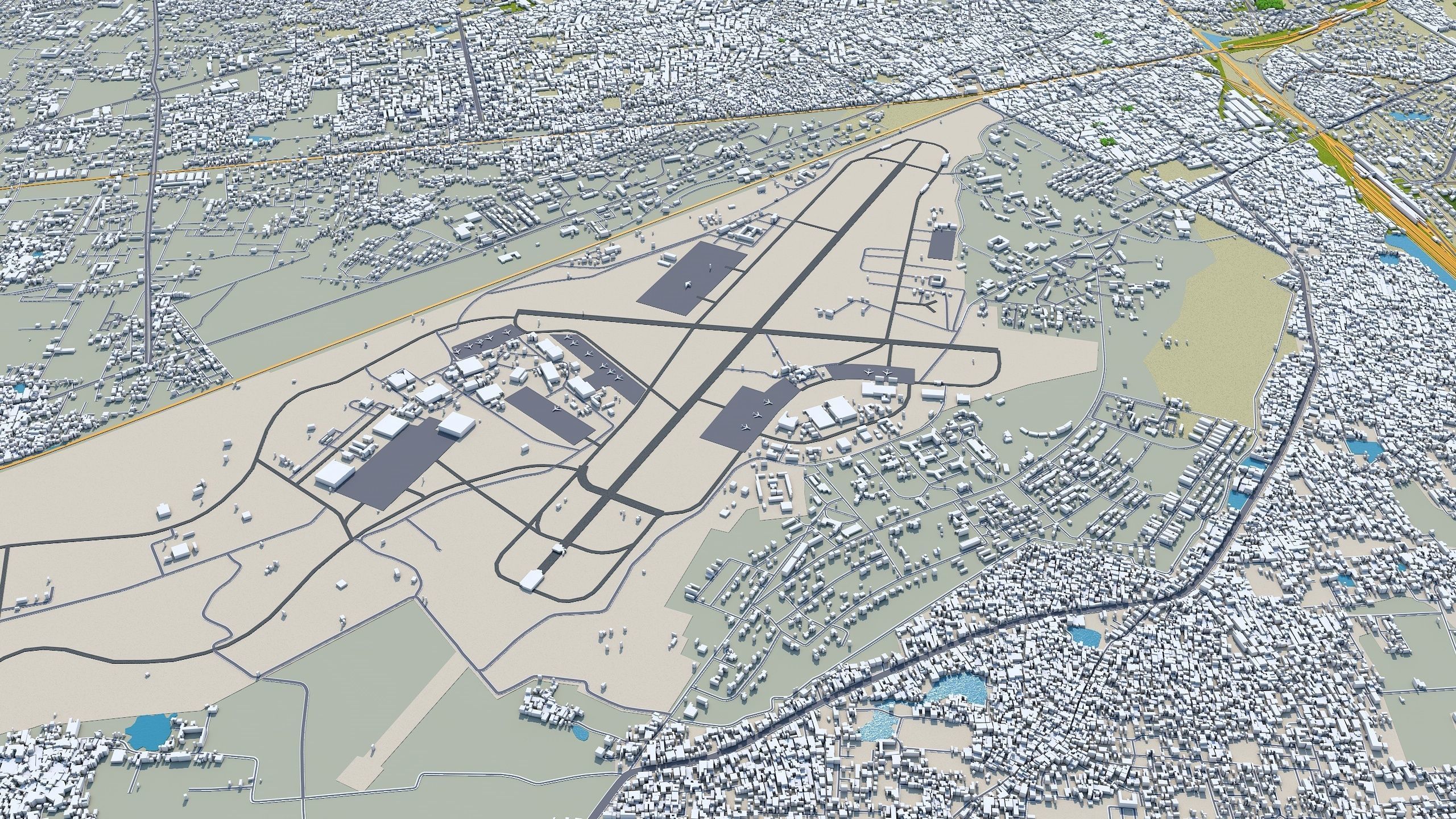 3D model Agra India 50km VR / AR / low-poly | CGTrader