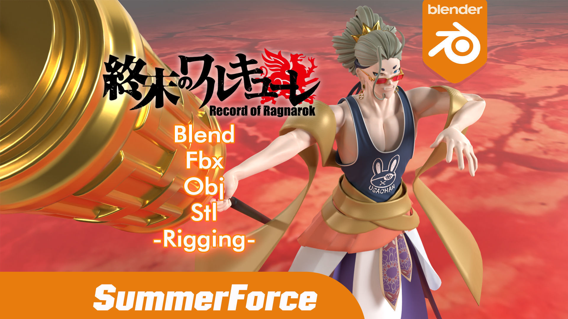 Buddha - Record of Ragnarok 3D model rigged | CGTrader