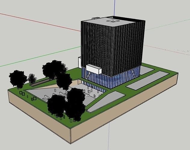 Detail Model of Wyly Theatre 3D model | CGTrader