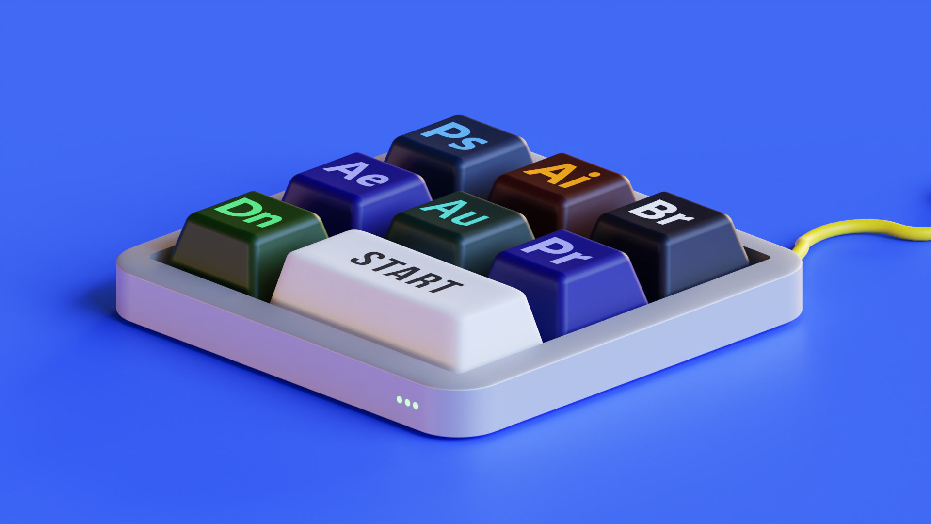 3D model Adobe Keyboard VR / AR / low-poly | CGTrader