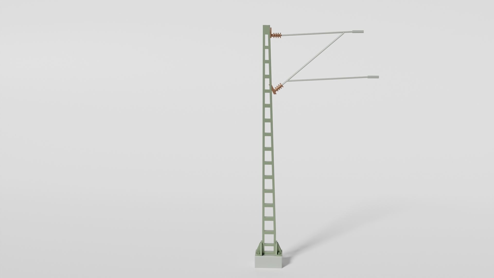 3D model Standard overhead line mast VR / AR / low-poly | CGTrader