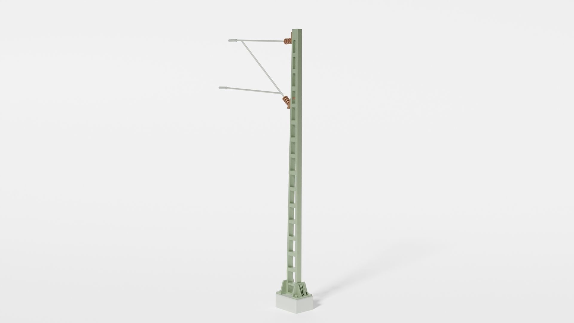 3D model Standard overhead line mast VR / AR / low-poly | CGTrader