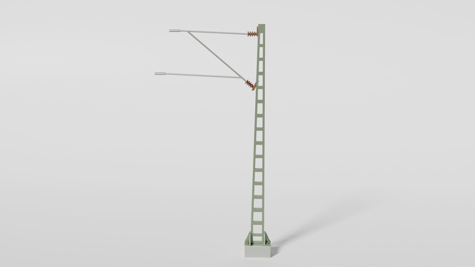 3D model Standard overhead line mast VR / AR / low-poly | CGTrader