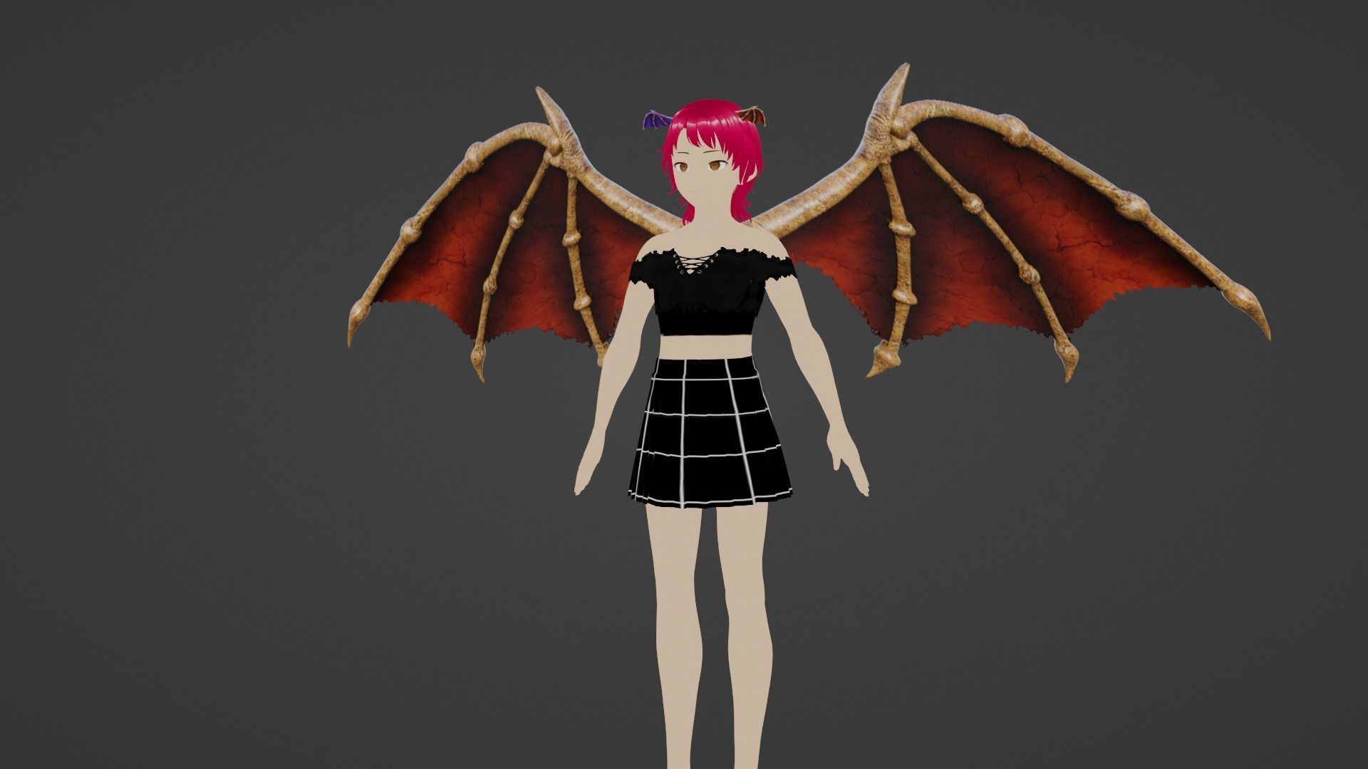 3D model Dragon Girl Vrchat 3D model VR / AR / low-poly | CGTrader