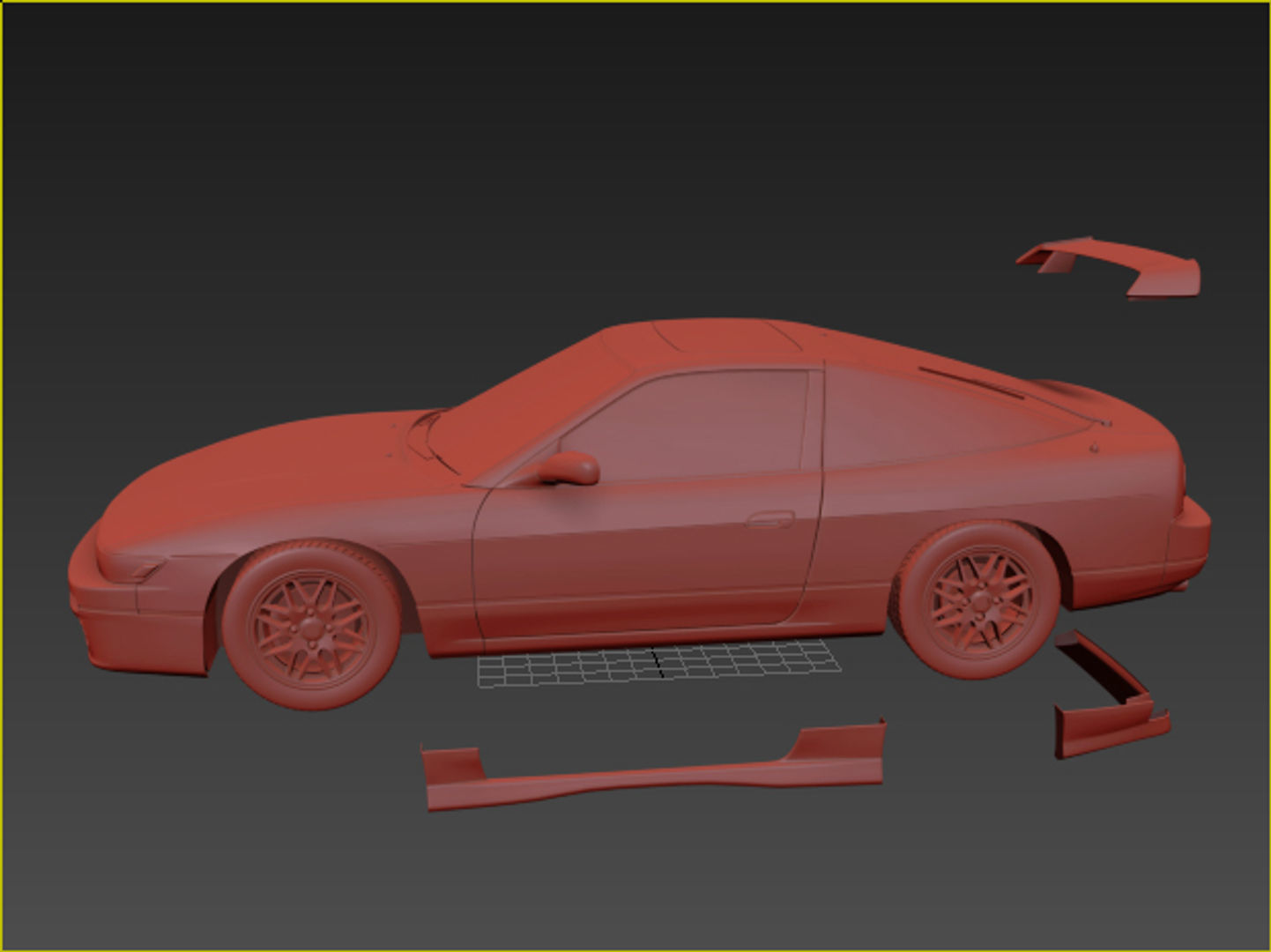 Nissan 180SX Sileighty 3D model | CGTrader
