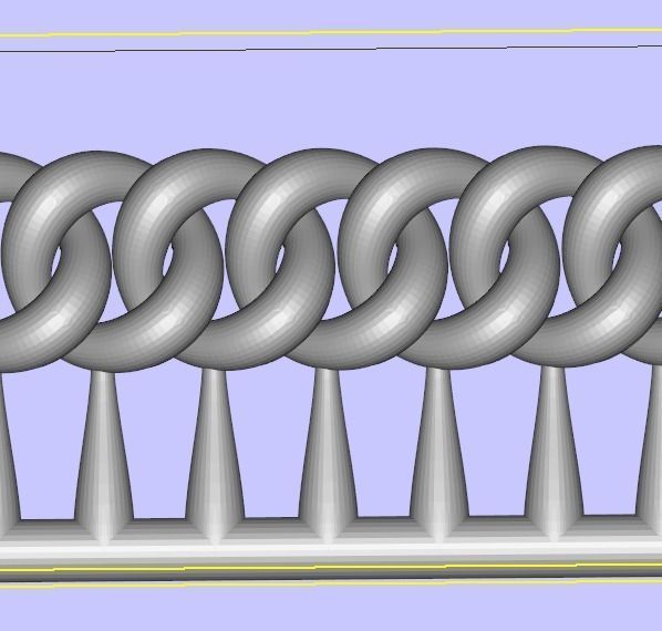 Simple Round Cuban Link Chain 3D model 3D printable | CGTrader