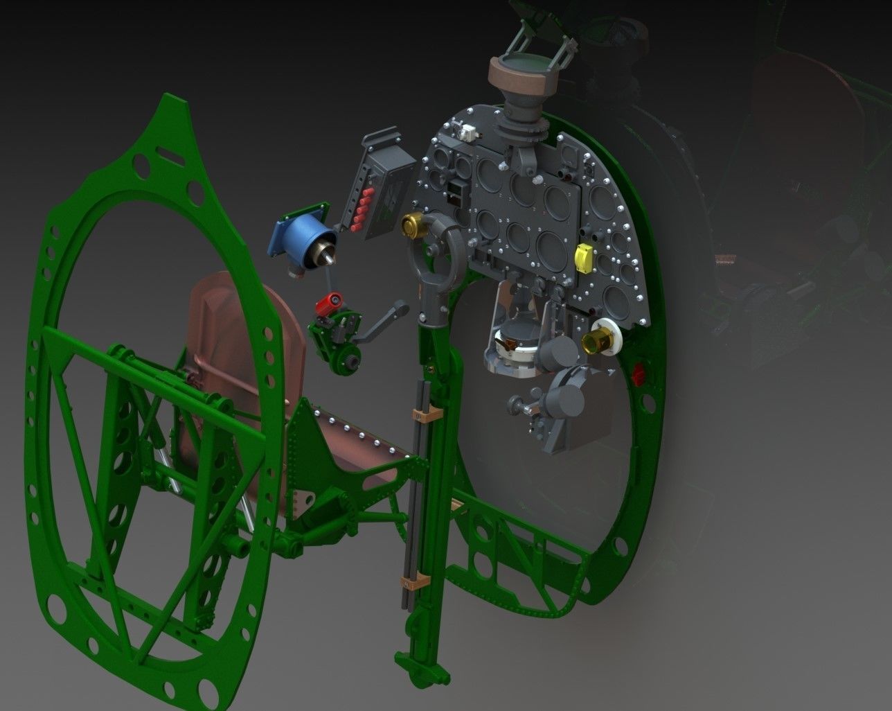 Spitfire Hight definition work Cockpit STL FILES 3D print model 3D ...