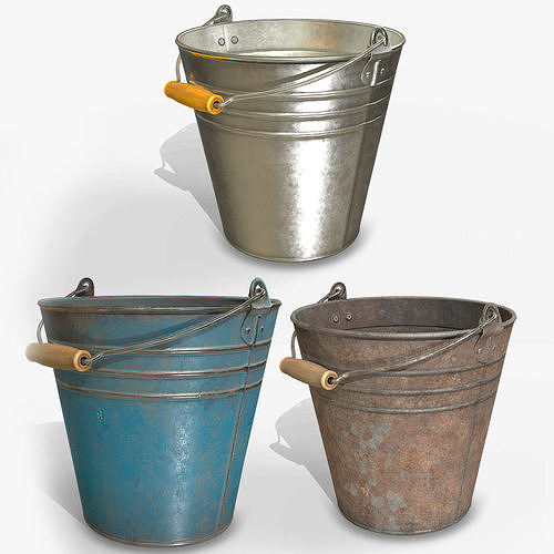 3D model Bucket VR / AR / low-poly | CGTrader