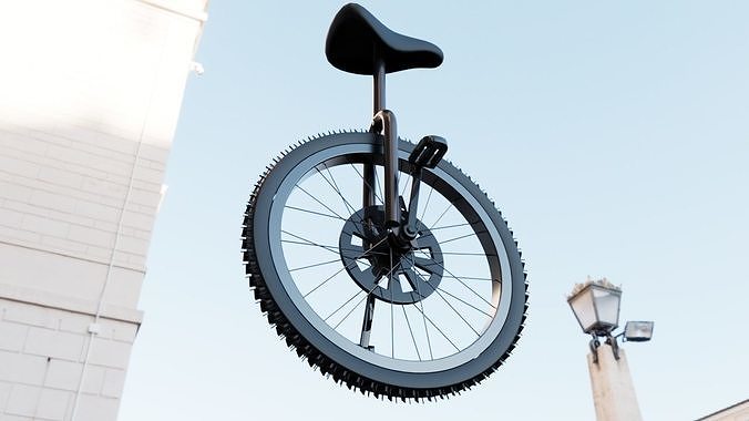 Single wheel car free 3D model | CGTrader