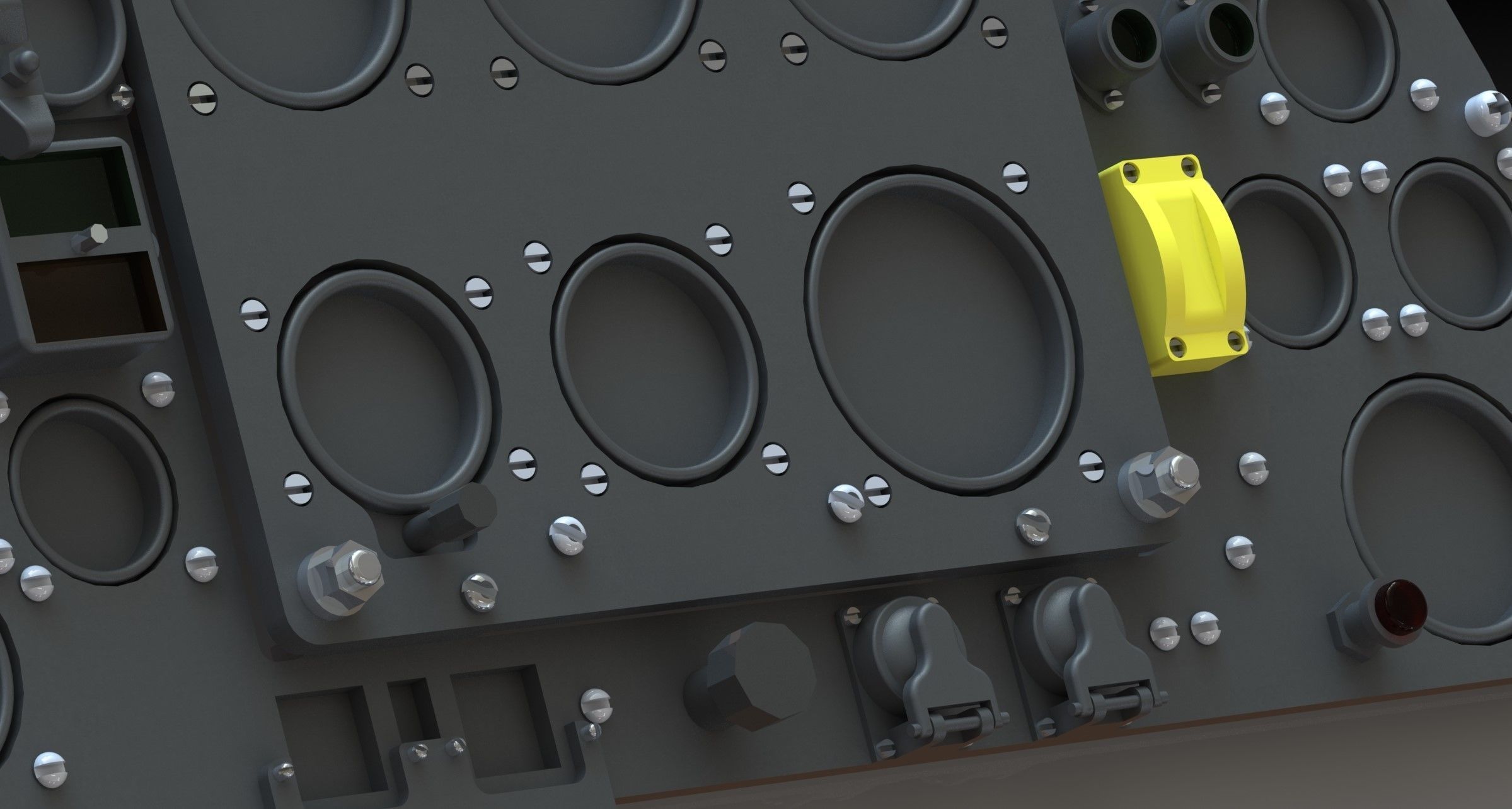 Spitfire Hight definition dashboard STL FILES 3D print model 3D model ...