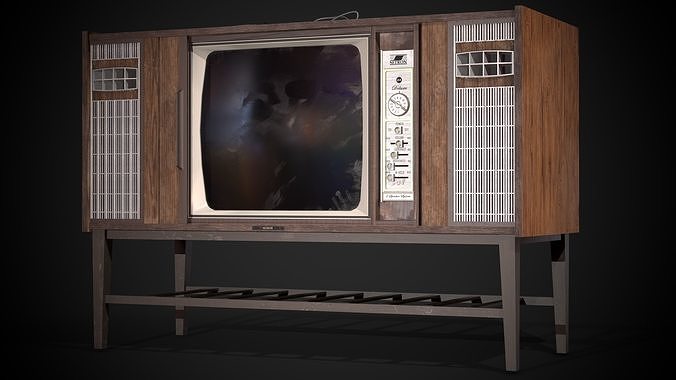 3D model Retro TV - Game Ready Asset VR / AR / low-poly | CGTrader
