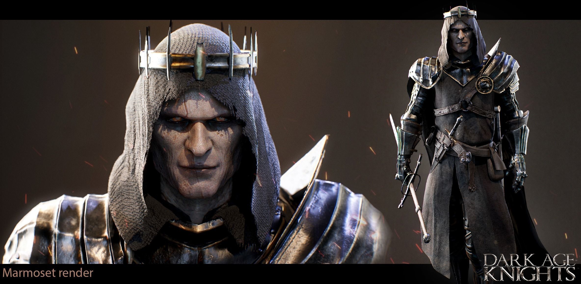 3D model Dark Age Knight - Game ready VR / AR / low-poly | CGTrader