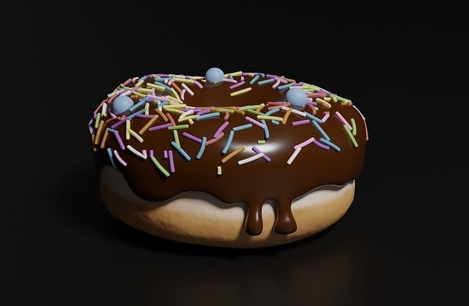 Chocolate Donut 3D model | CGTrader