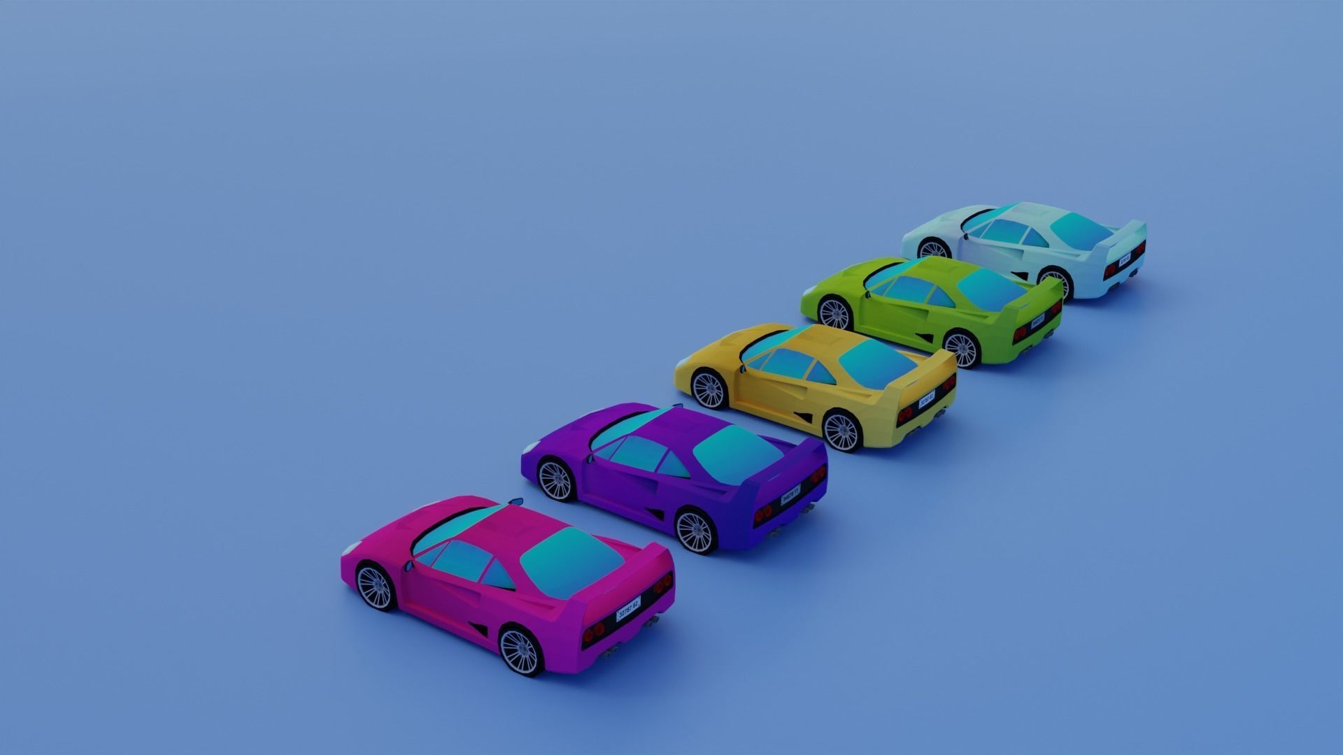 3D model Sport Car Pack Game Asset VR / AR / low-poly | CGTrader