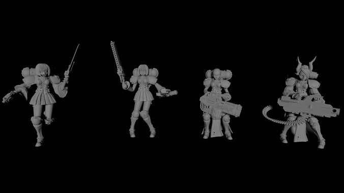 UWU Army 3D model 3D printable | CGTrader