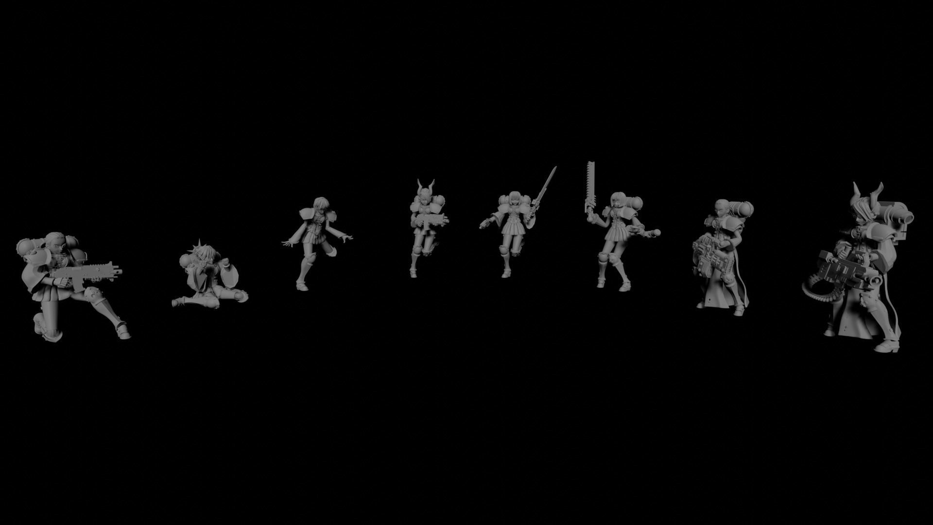 UWU Army 3D model 3D printable | CGTrader