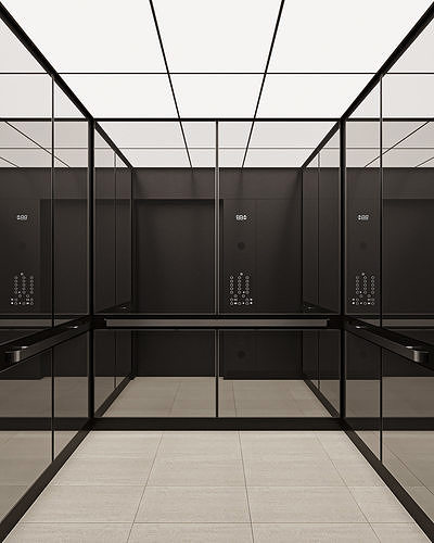 Modern style elevator 3D model | CGTrader