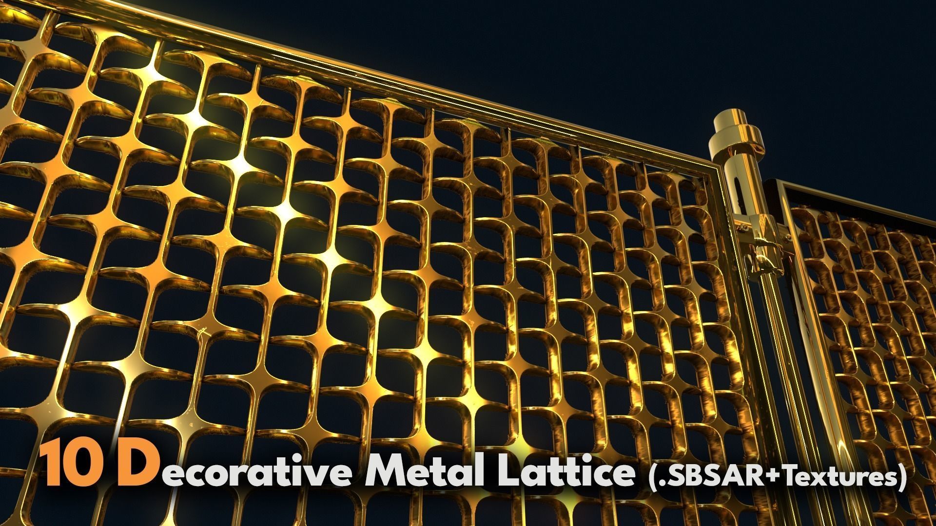 10 Decorative Metal Lattice SBSAR - Textures 3D model | CGTrader