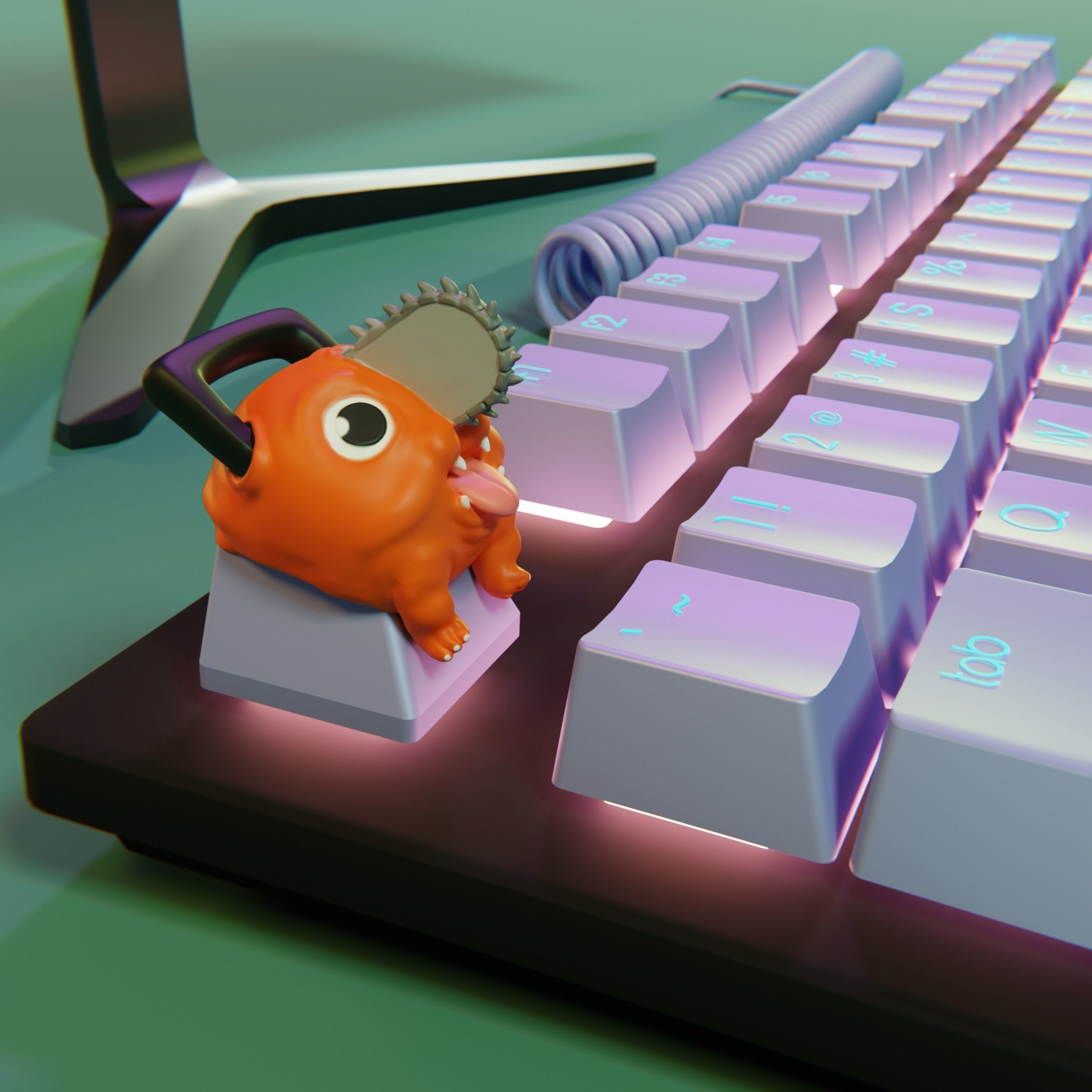 Anime keycaps gift 3D model 3D printable | CGTrader
