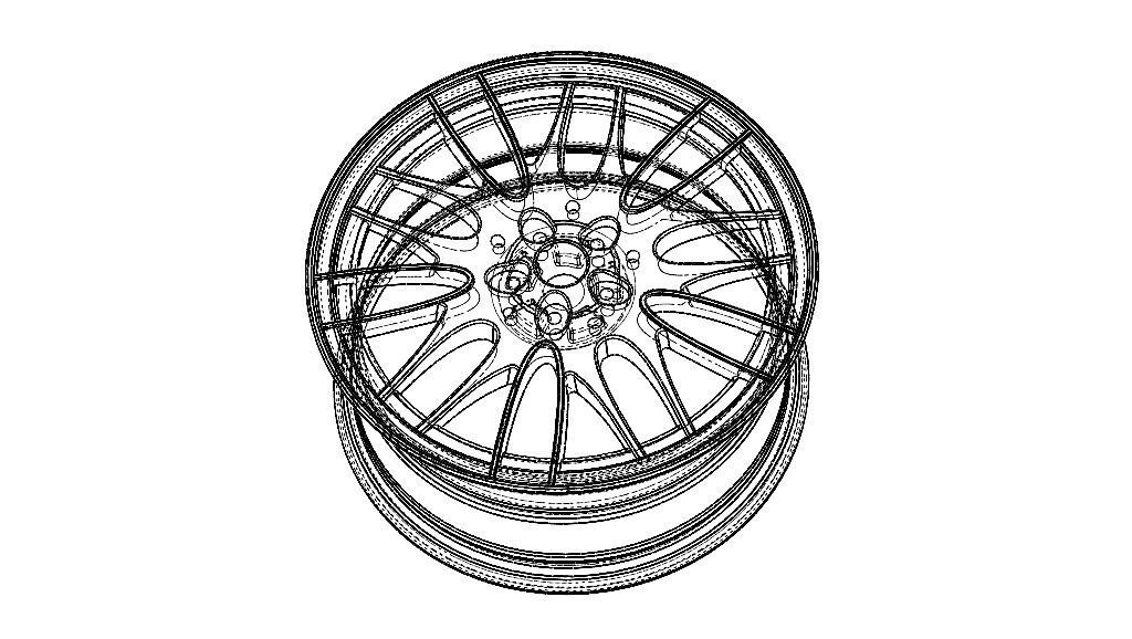 Classics Style Rims 3D model rigged | CGTrader