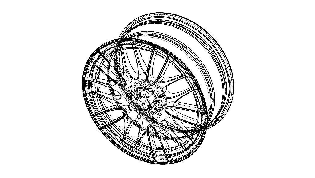 Classics Style Rims 3D model rigged | CGTrader