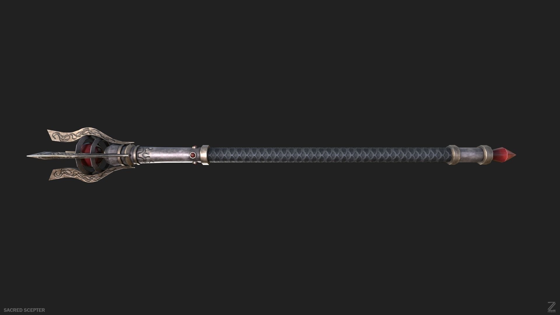 3D model Sacred scepter VR / AR / low-poly | CGTrader