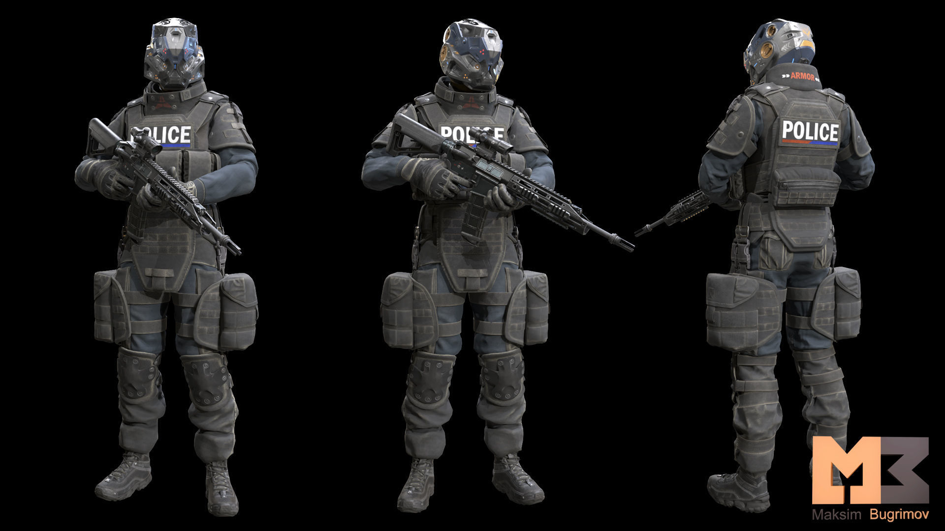 3D model Female Soldiers Pack VR / AR / low-poly | CGTrader