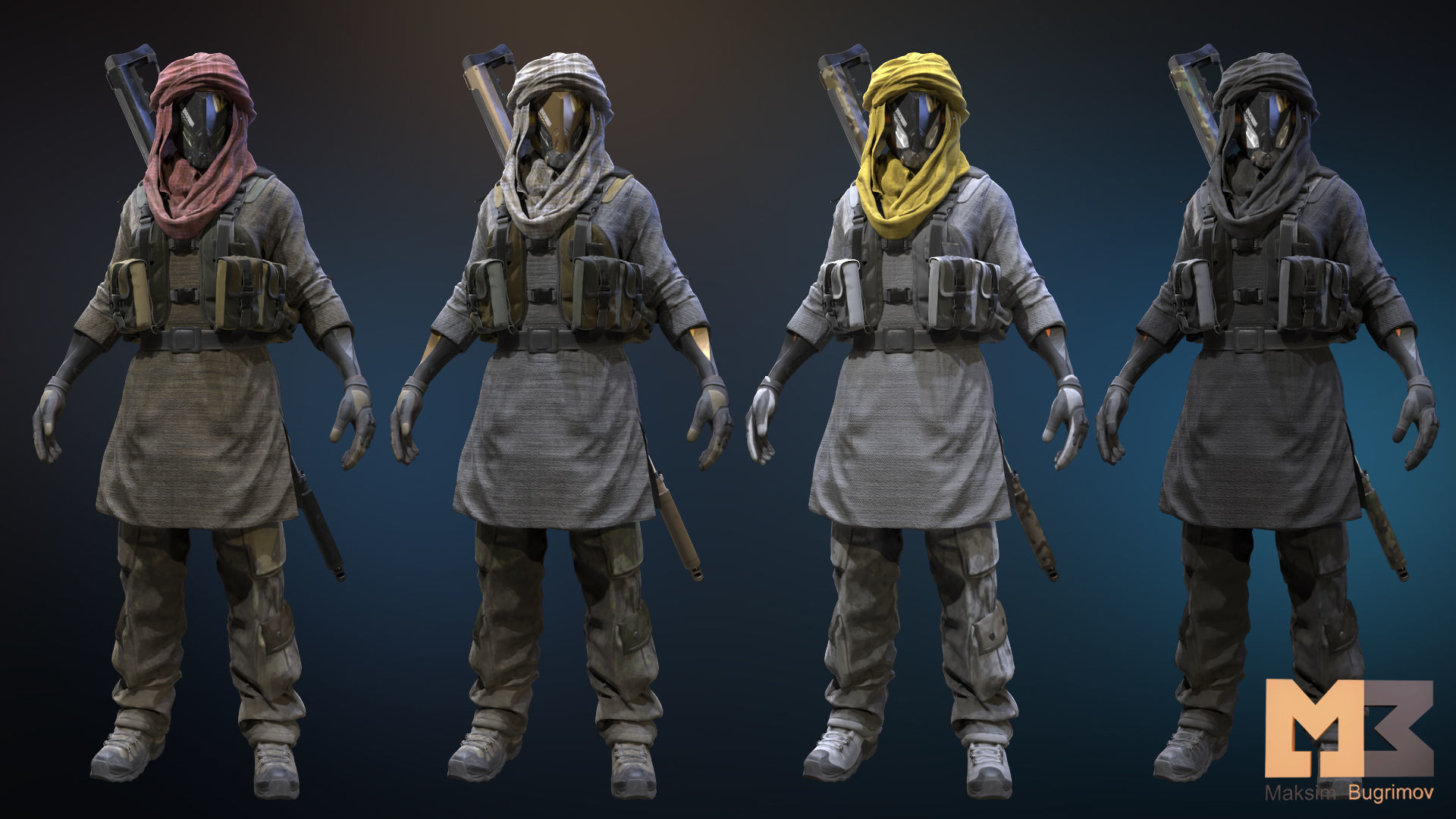 3D model Female Soldiers Pack VR / AR / low-poly | CGTrader