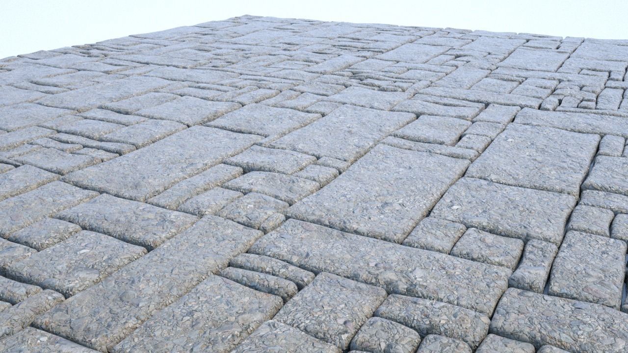 paving stones free 3D model | CGTrader