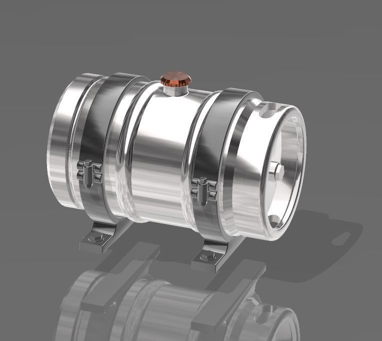 Beer keg fuel tank for hot rods scale autos and dioramas 3D model 3D ...
