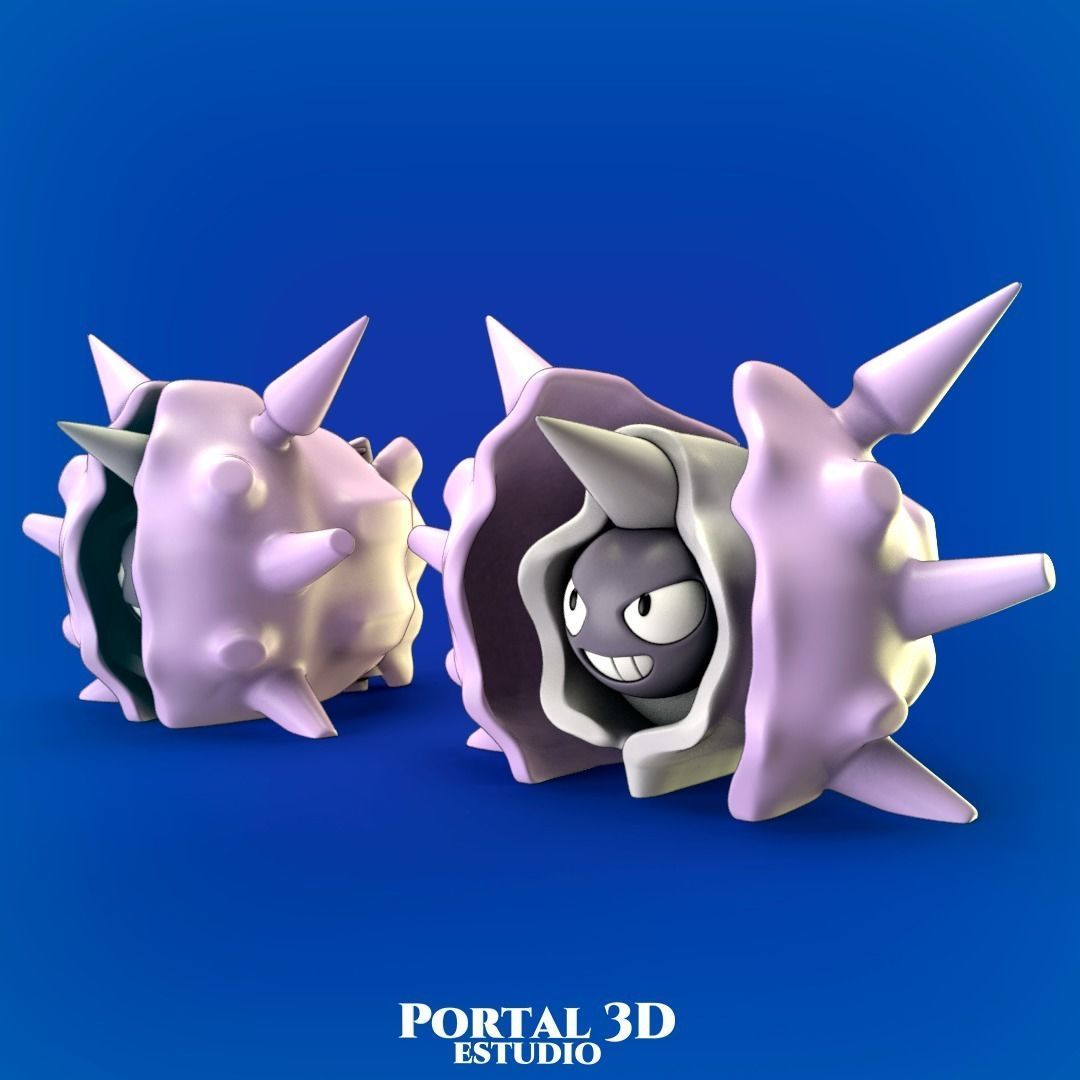 POKEMON CLOYSTER ARTICULATED 3D model 3D printable | CGTrader