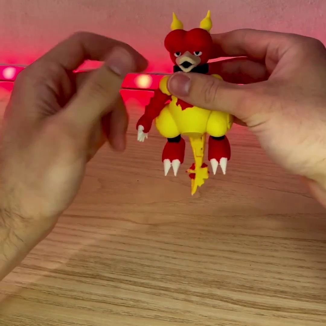 POKEMON MAGMAR ARTICULATED 3D model 3D printable | CGTrader
