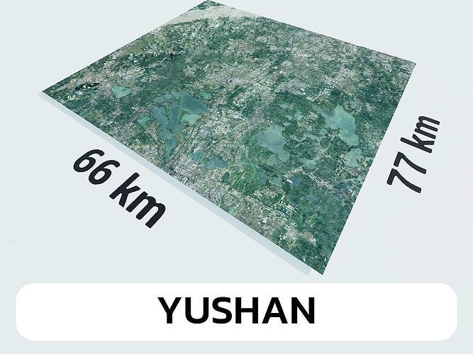 Yushan China City Landscape 3D Model 3D model | CGTrader