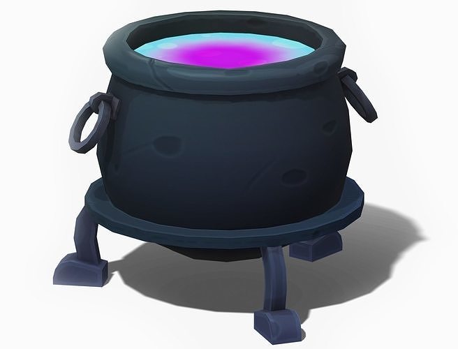 3D model Stylized Potion Pot - PBR Game Ready VR / AR / low-poly | CGTrader