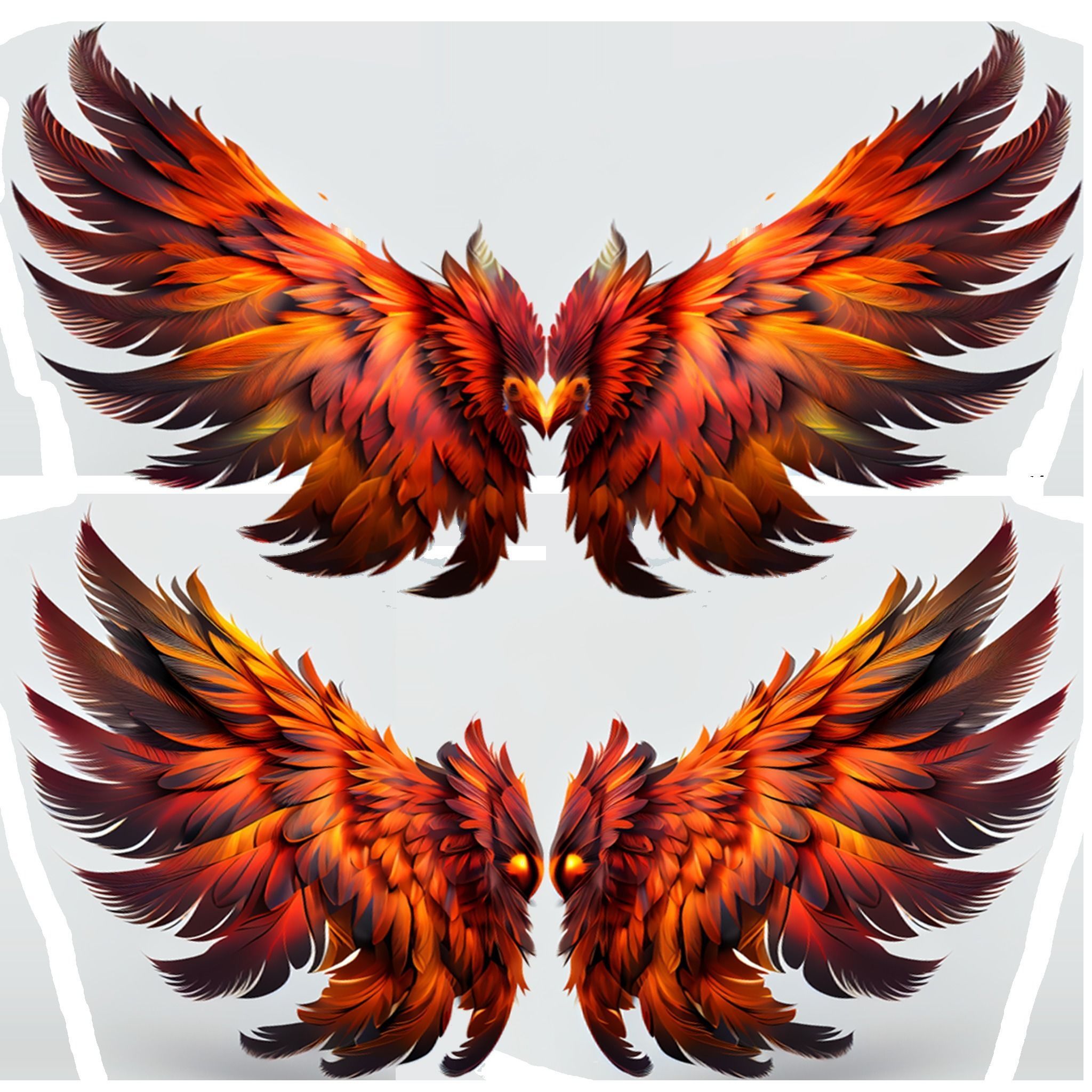 3D model Animated Phoenix Wings VR / AR / low-poly | CGTrader