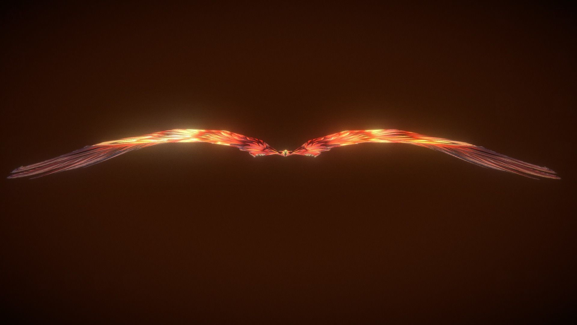 3D model Animated Phoenix Wings VR / AR / low-poly | CGTrader