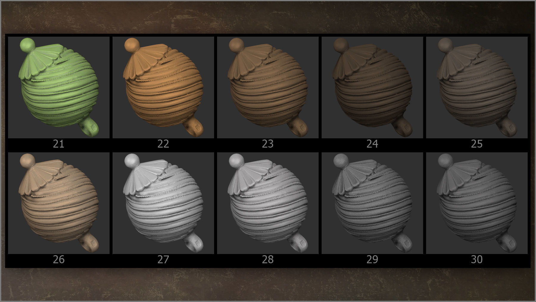 Matcaps Megapack 100 Clays For ZBrush Texture | CGTrader