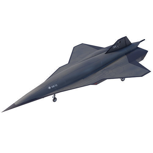3D model Lockheed Martin SR-72 Son of Blackbird VR / AR / low-poly ...