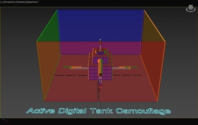 Active Adaptive Digital Tank Camouflage - Concept 3D model | CGTrader